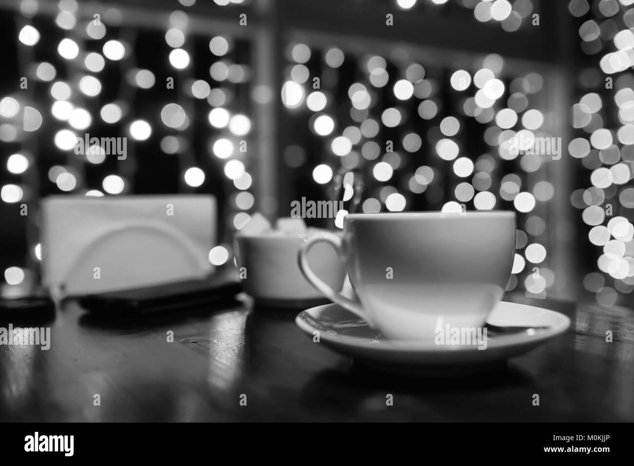 Objects in the cafe on the table Stock Photo - Alamy