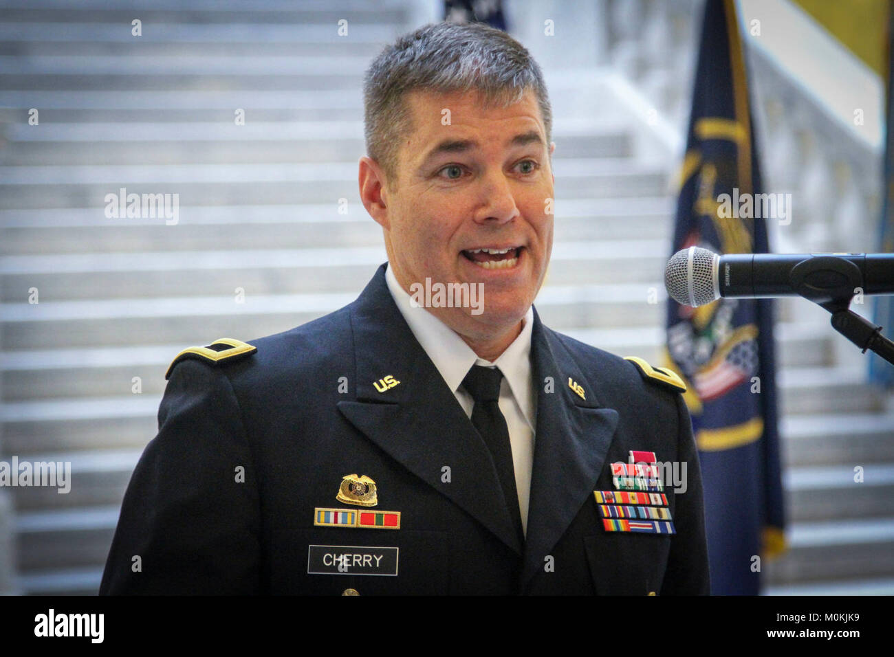 Army Reserve Brig. Gen. Doug Cherry, deputy commanding general, 76th ...