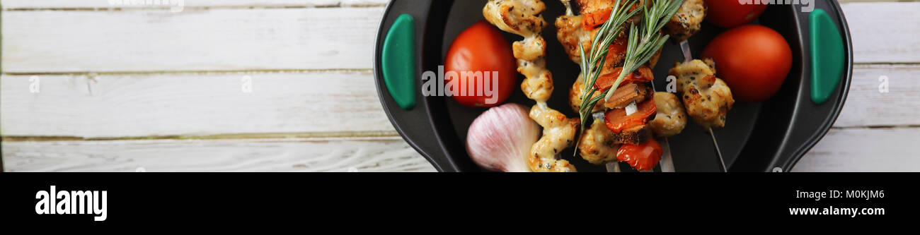 Long horizontal background of vegetables grilled Stock Photo - Alamy