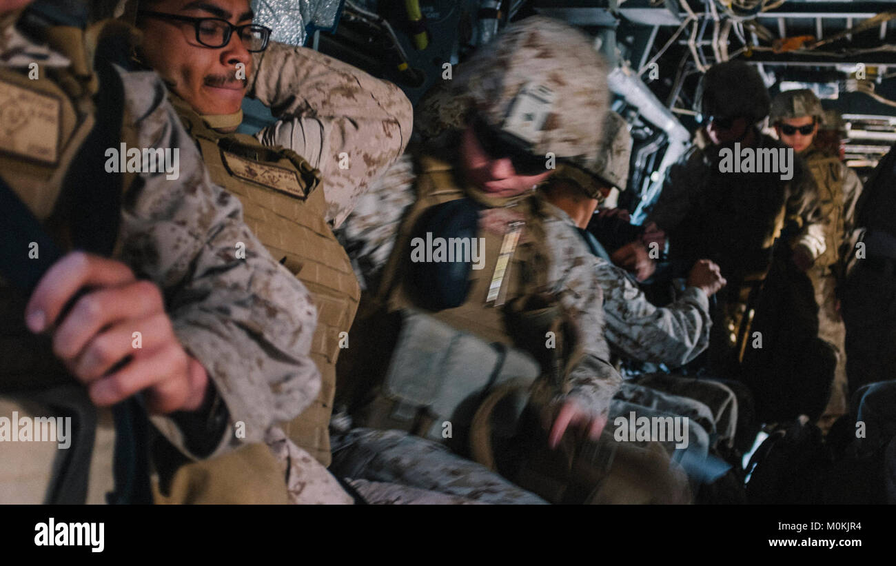 U.S. Marines with Combat Logistics Detachment 5, Special P¬¬urpose ...