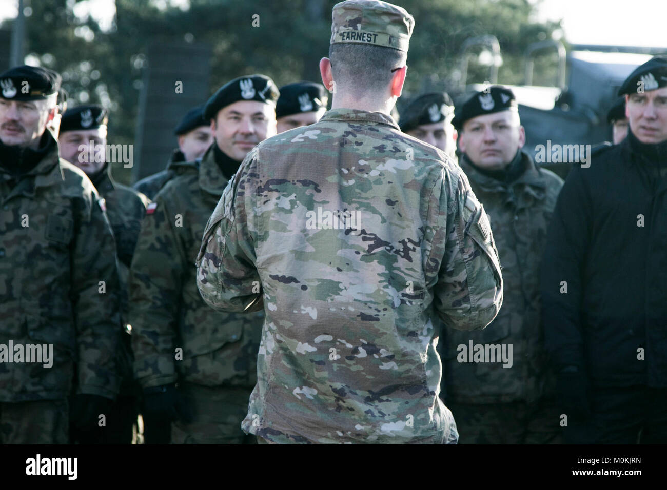 Capt. Gregory M. Earnest and other U.S. Soldiers assigned to Company E ...