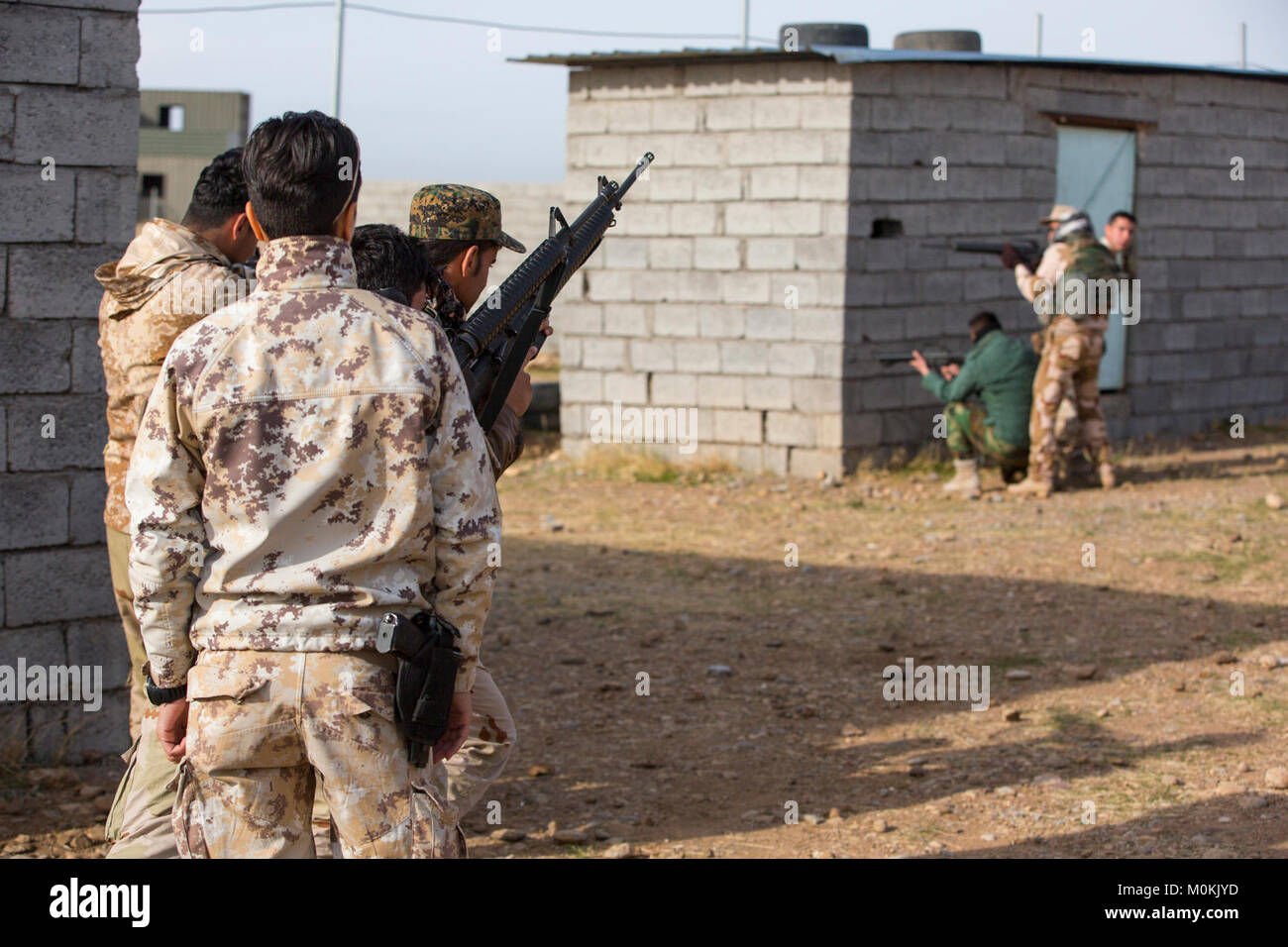 An Italian soldier, deployed in support of Operation Inherent Resolve ...