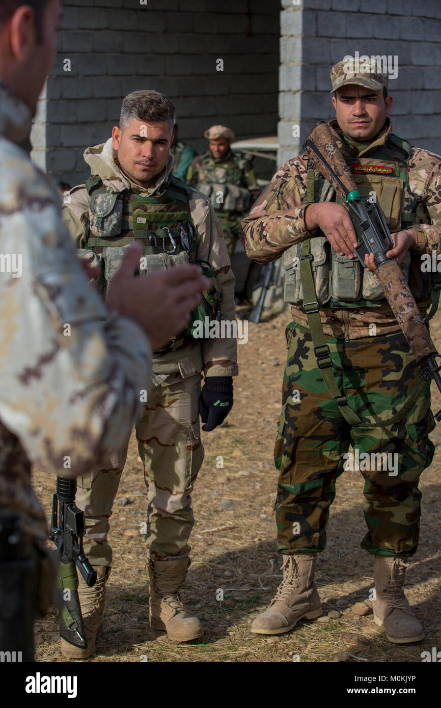 An Italian soldier, deployed in support of Operation Inherent Resolve ...