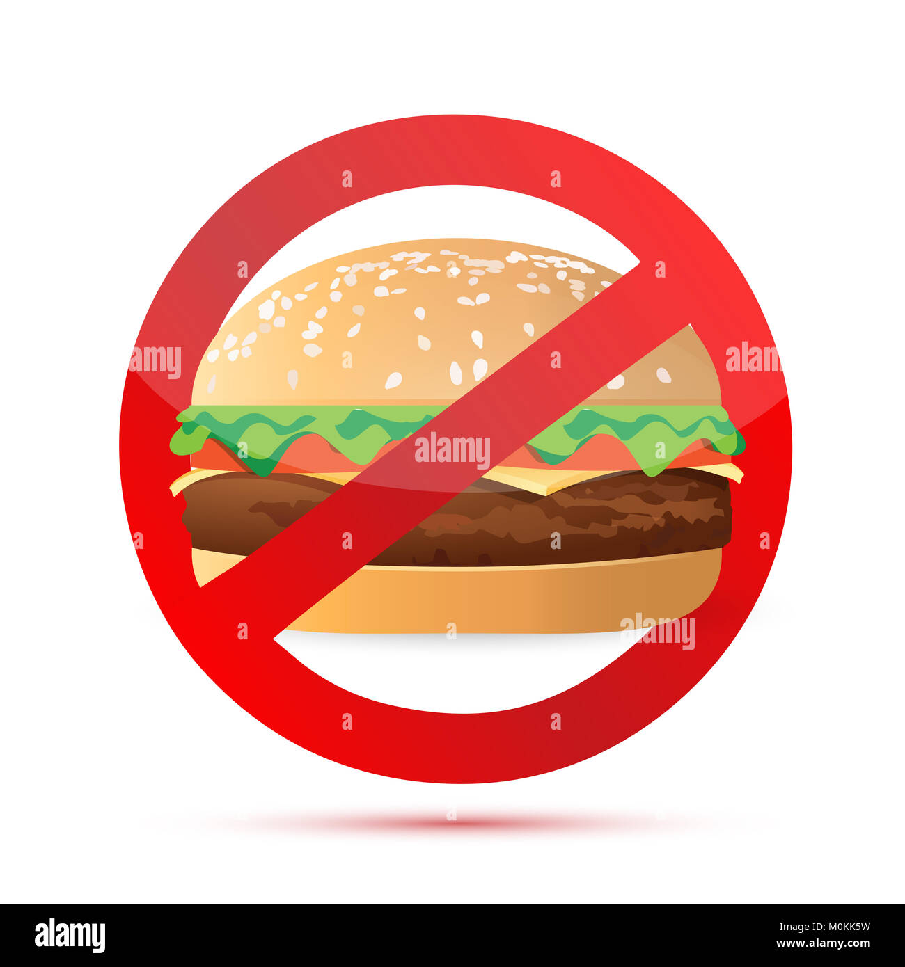 no burger and fries concept illustration design isolated over white ...