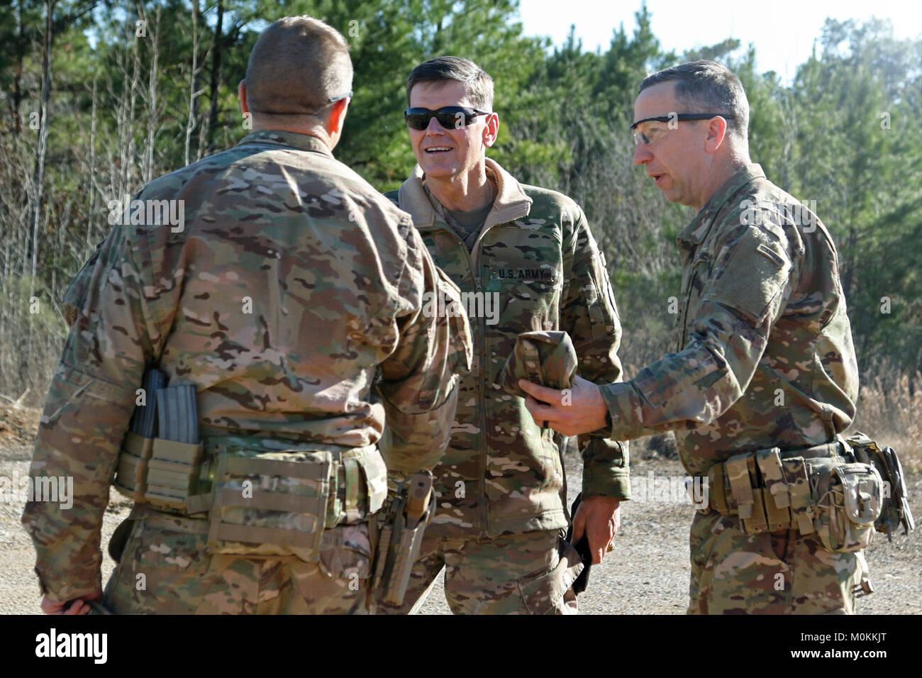 Gen. Joseph L. Votel [center], commander of the United States Central ...