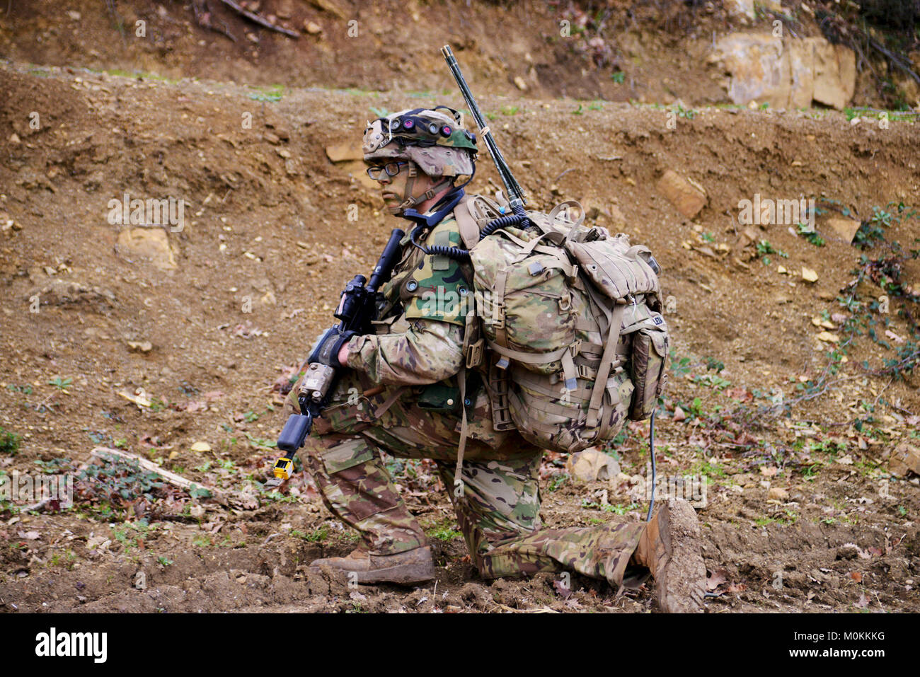 U.S. Army paratroopers assigned to the U.S. Army Dog Company, 1st ...