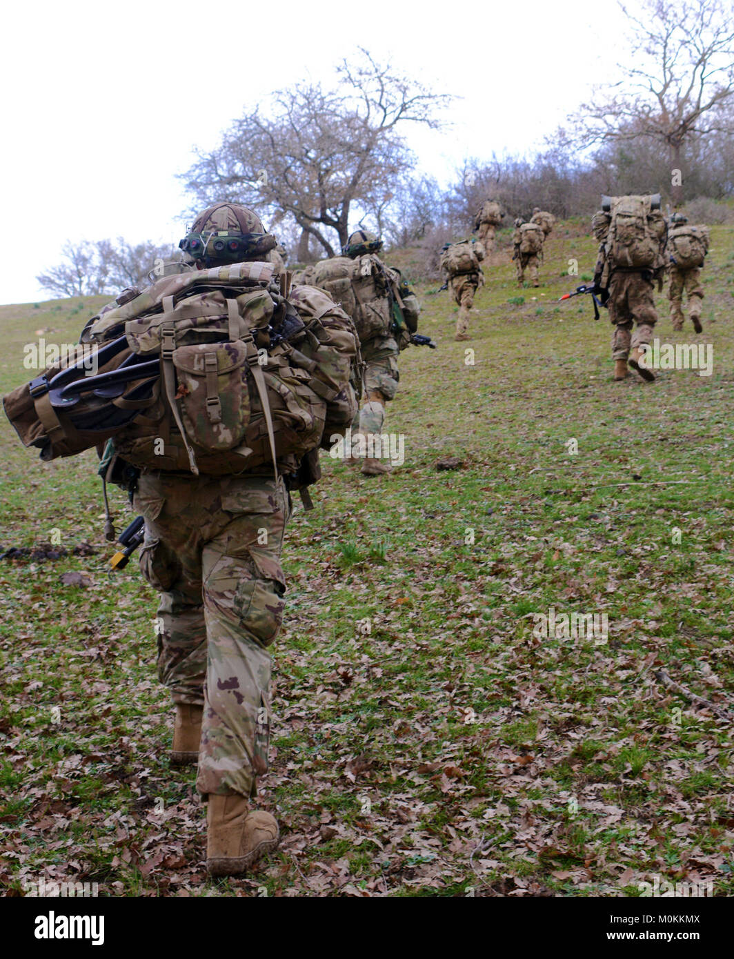 U.S. Army paratroopers assigned to the U.S. Army Dog Company, 1st ...