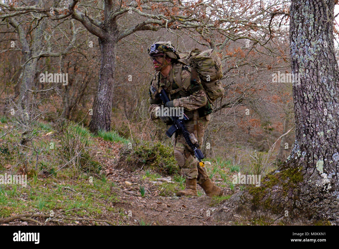 U.S. Army paratroopers assigned to the U.S. Army Dog Company, 1st ...