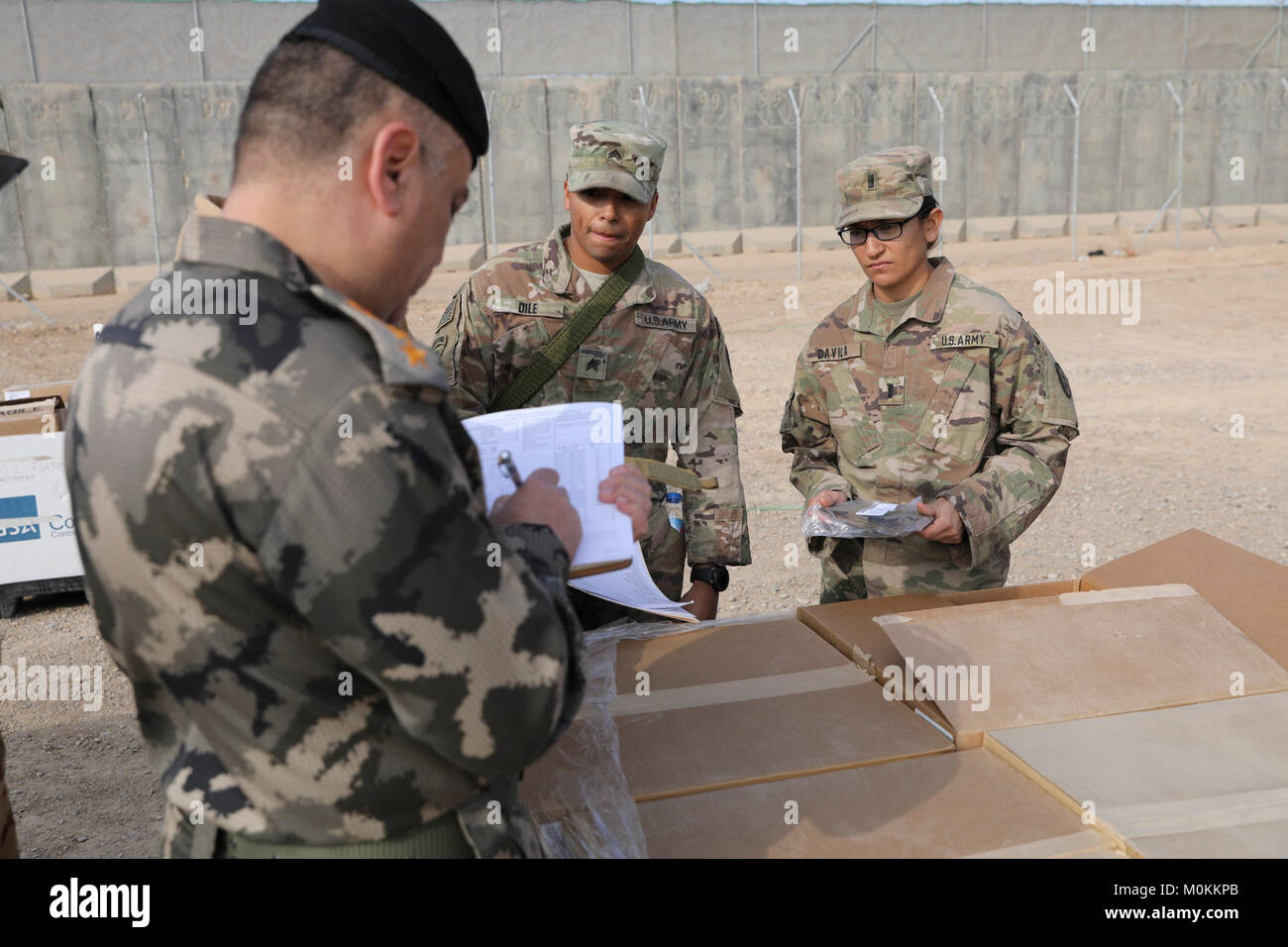 U.S. Army Sgt. Chadwick Dile ,left, and 1st Lt. Grisel Davila, both ...