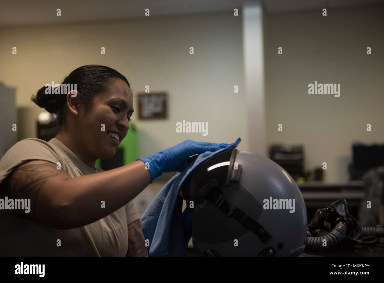 U.S. Air Force Airman 1st Class Denise McCarthy, 44th Fighter Squadron ...