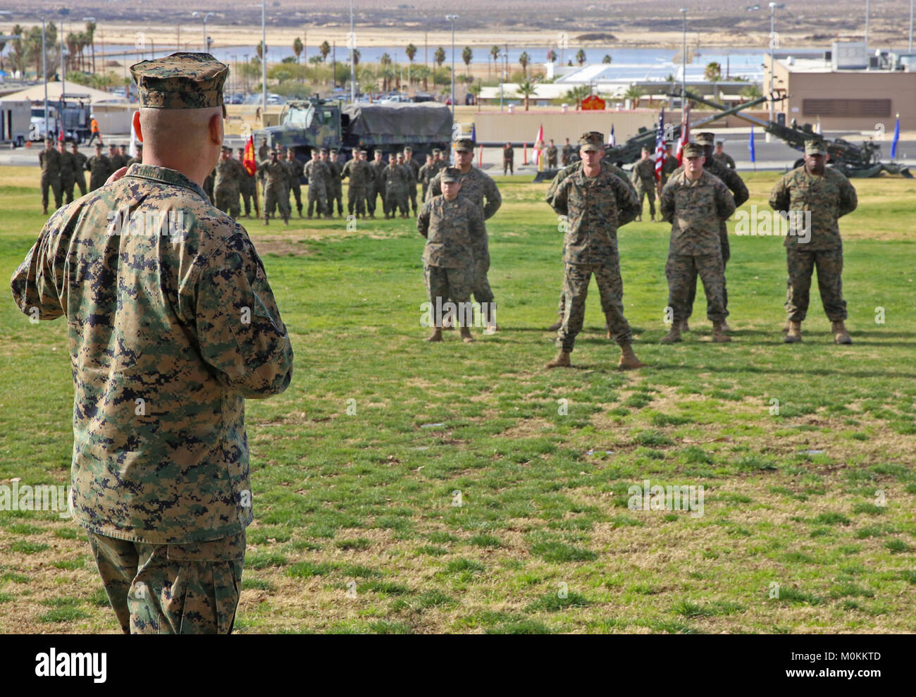 Sgt. Maj. Earl D. Budd, off going battalion sergeant major, 3rd ...