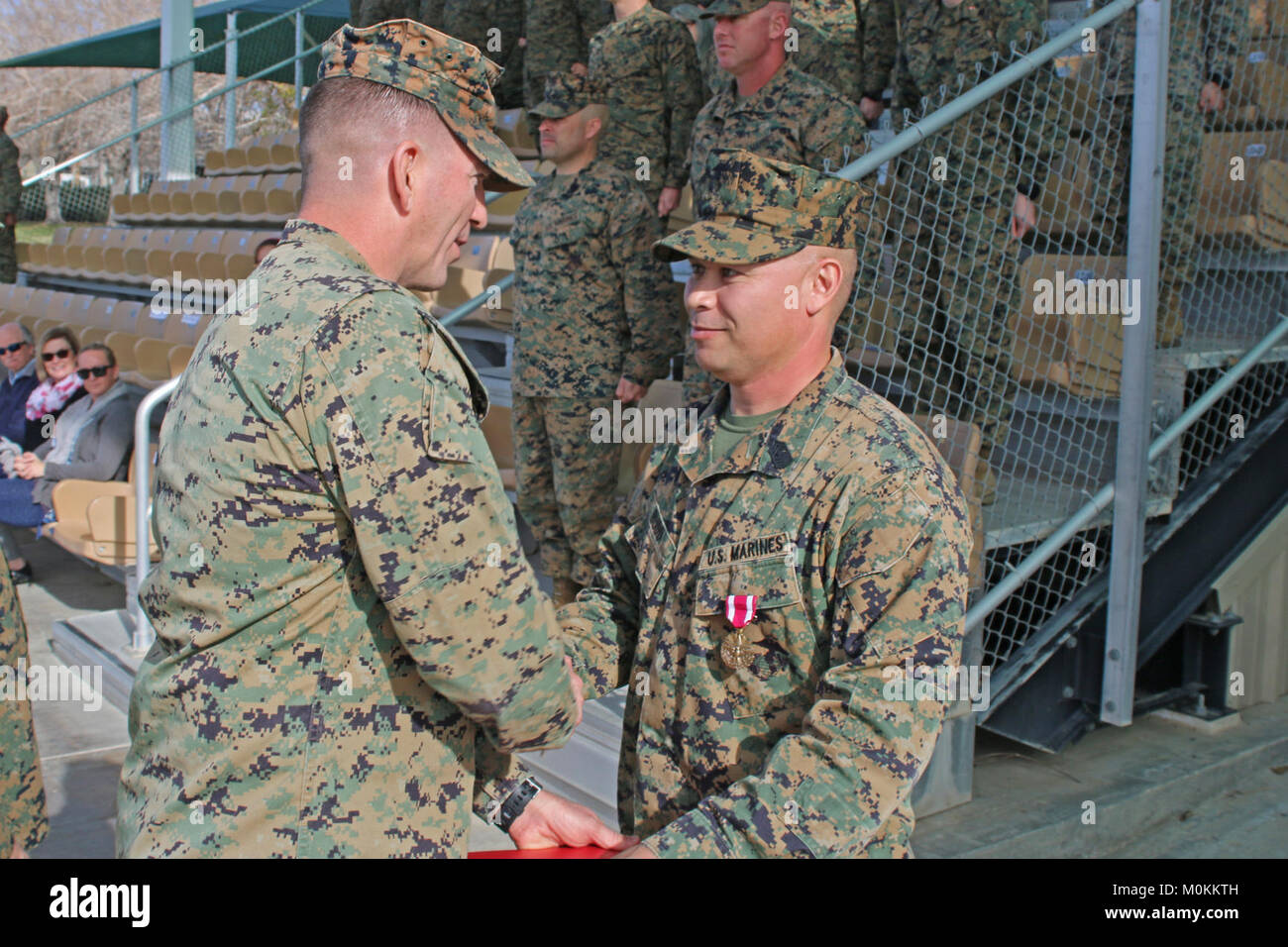Sgt. Maj. Earl D. Budd, off going battalion sergeant major, 3rd ...