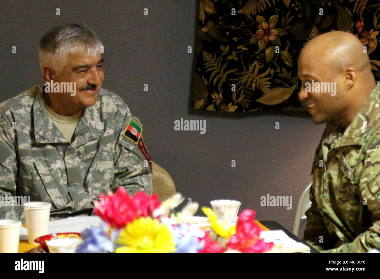 Lt. Col. Robin Montgomery, commander of the 6th Battalion, 1st Security ...