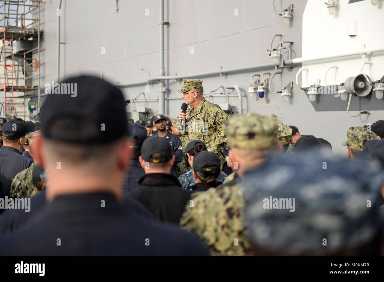 DIEGO (Jan. 19, 2018) Capt. Benjamin J. Allbritton, commanding officer ...