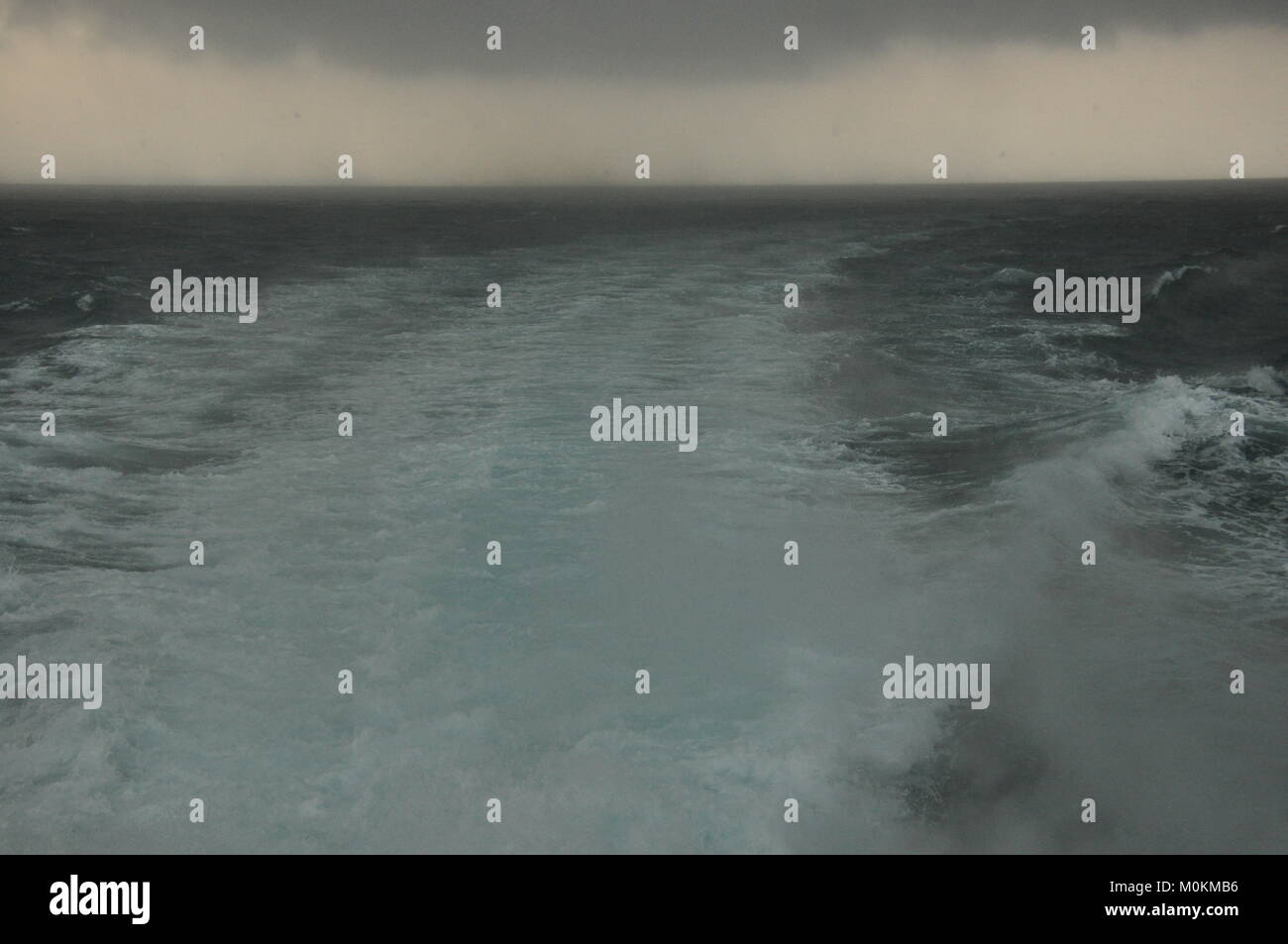 Storm on the Java sea. Indonesia. Heavy rain and overcast sky Stock ...