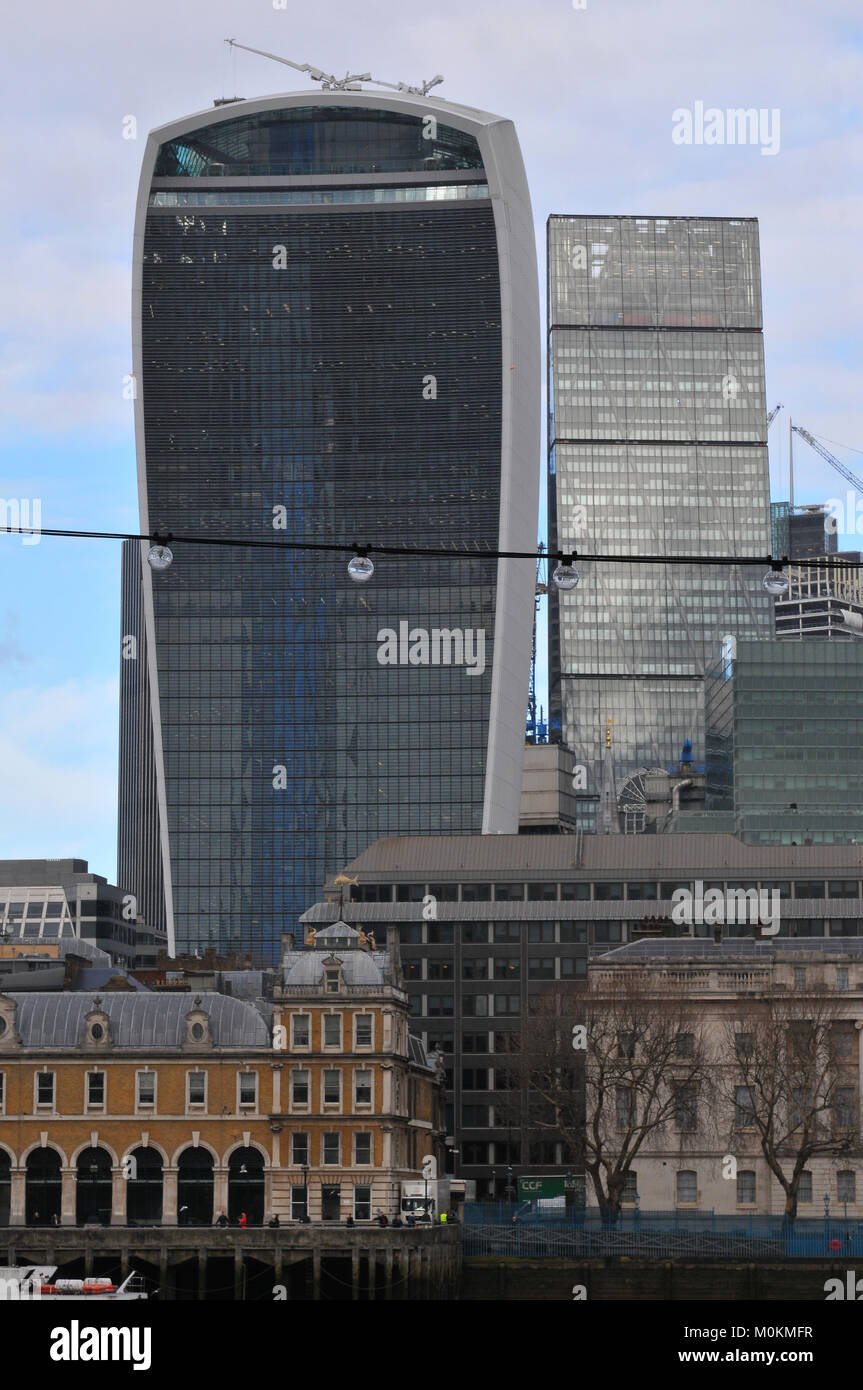 The walkie talkie office building at the city of london financial ...