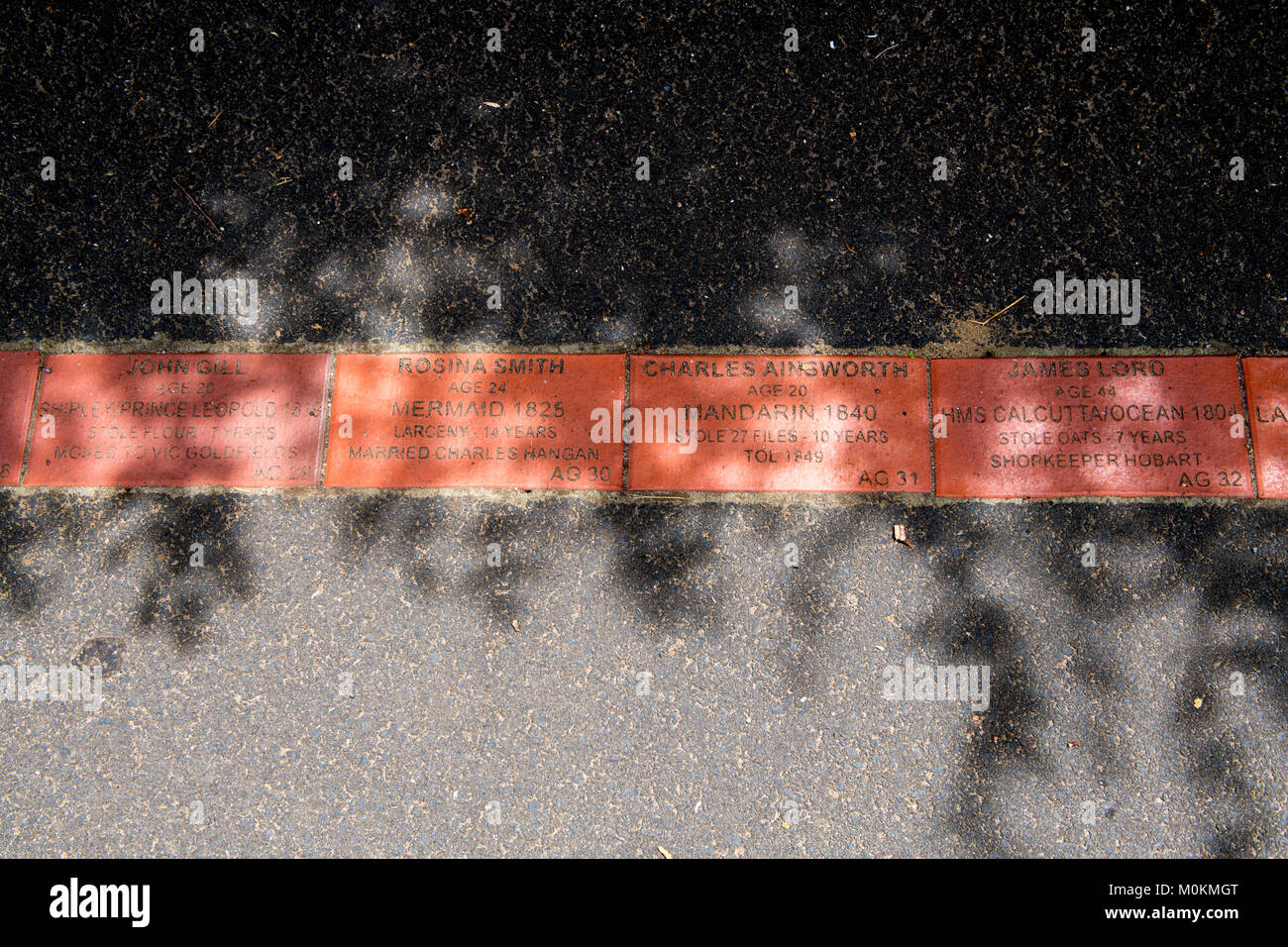 The Campbell Town Convict Brick Trail is a memorial to prisoners ...