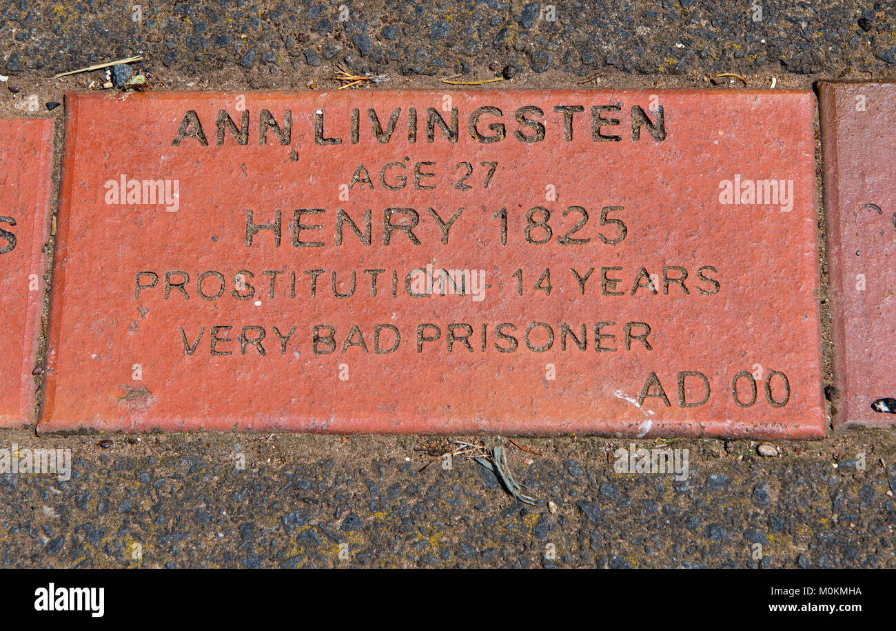 The Campbell Town Convict Brick Trail is a memorial to prisoners ...
