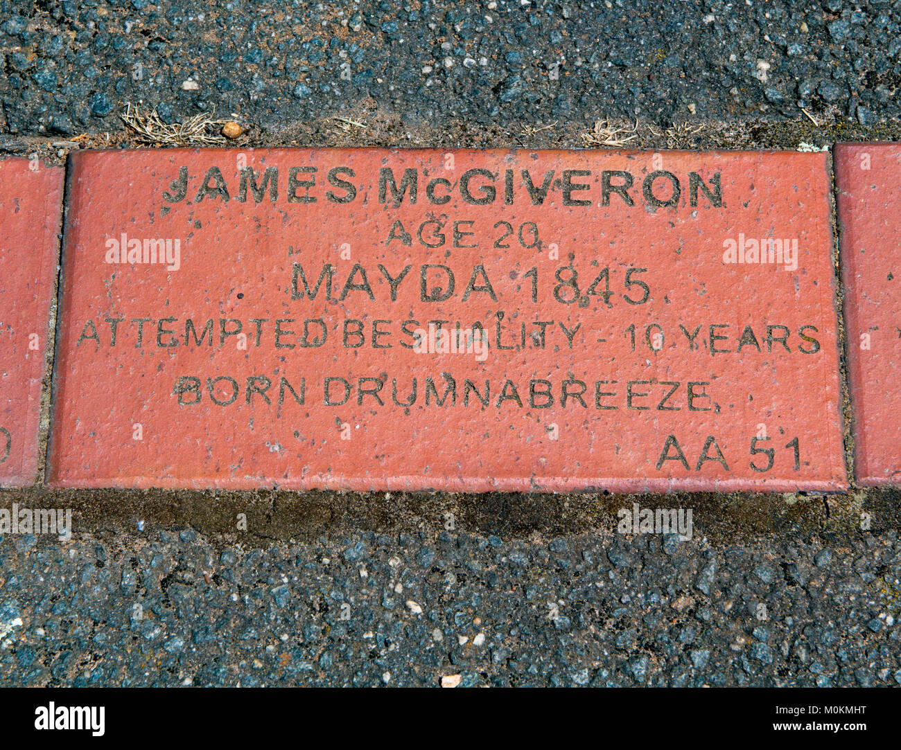 The Campbell Town Convict Brick Trail is a memorial to prisoners ...