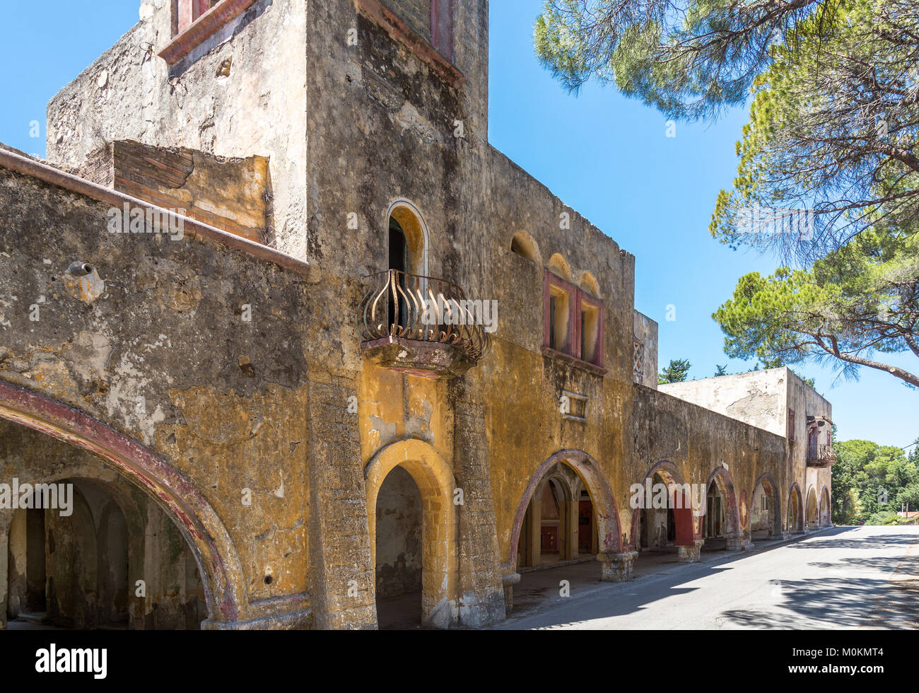 Dilapidated Hospital, Lost Place, Eleousa, Rhodes Stock Photo - Alamy