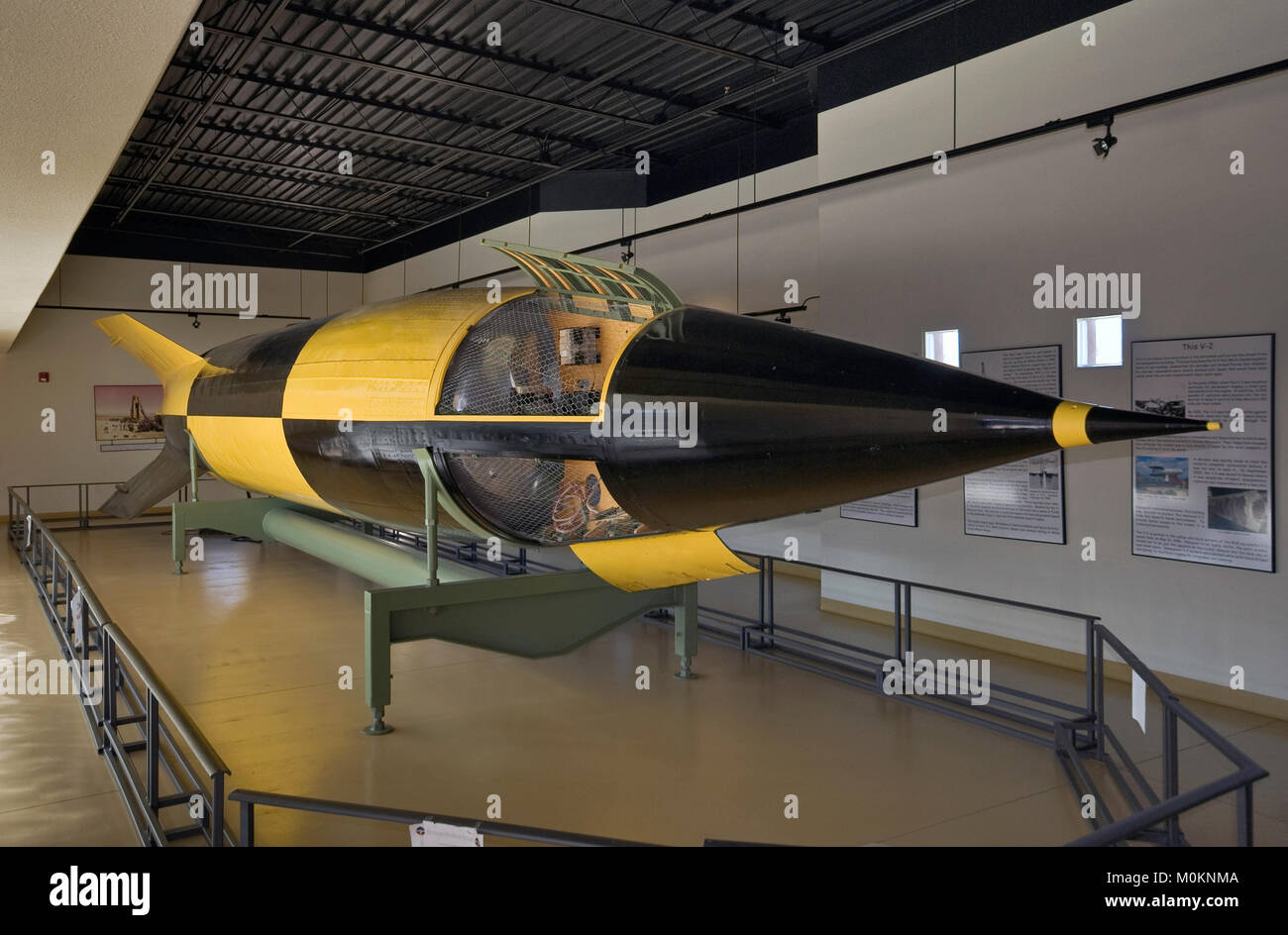 V-2 German WW2 rocket at Missile Park at White Sands Range Museum near ...
