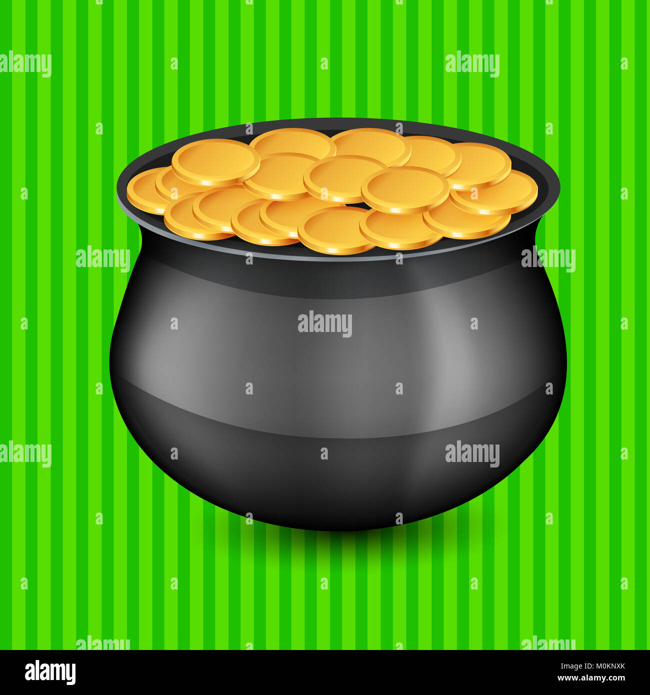 illustration of elements of St. Patricks Day background Stock Photo - Alamy