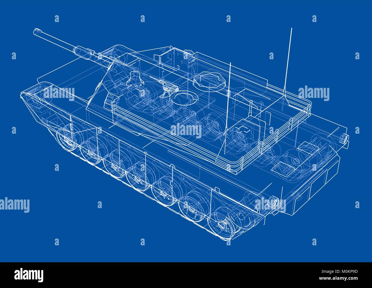 Blueprint of realistic tank Stock Vector Image & Art - Alamy