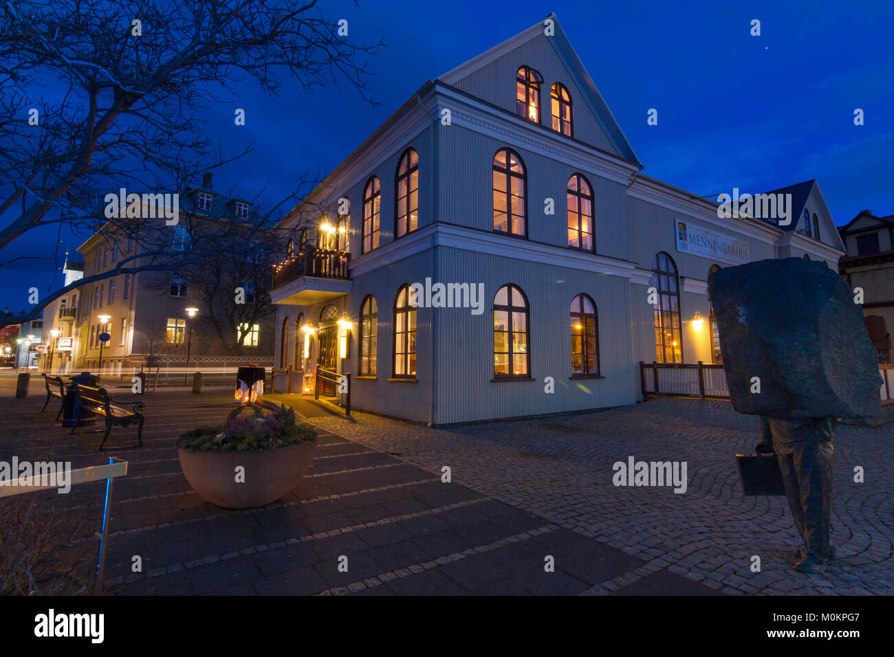 Iðnó in the center of Reykjavík - Iceland Stock Photo - Alamy