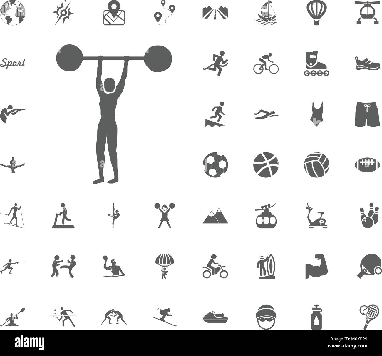 Weightlifting trophy hi-res stock photography and images - Alamy