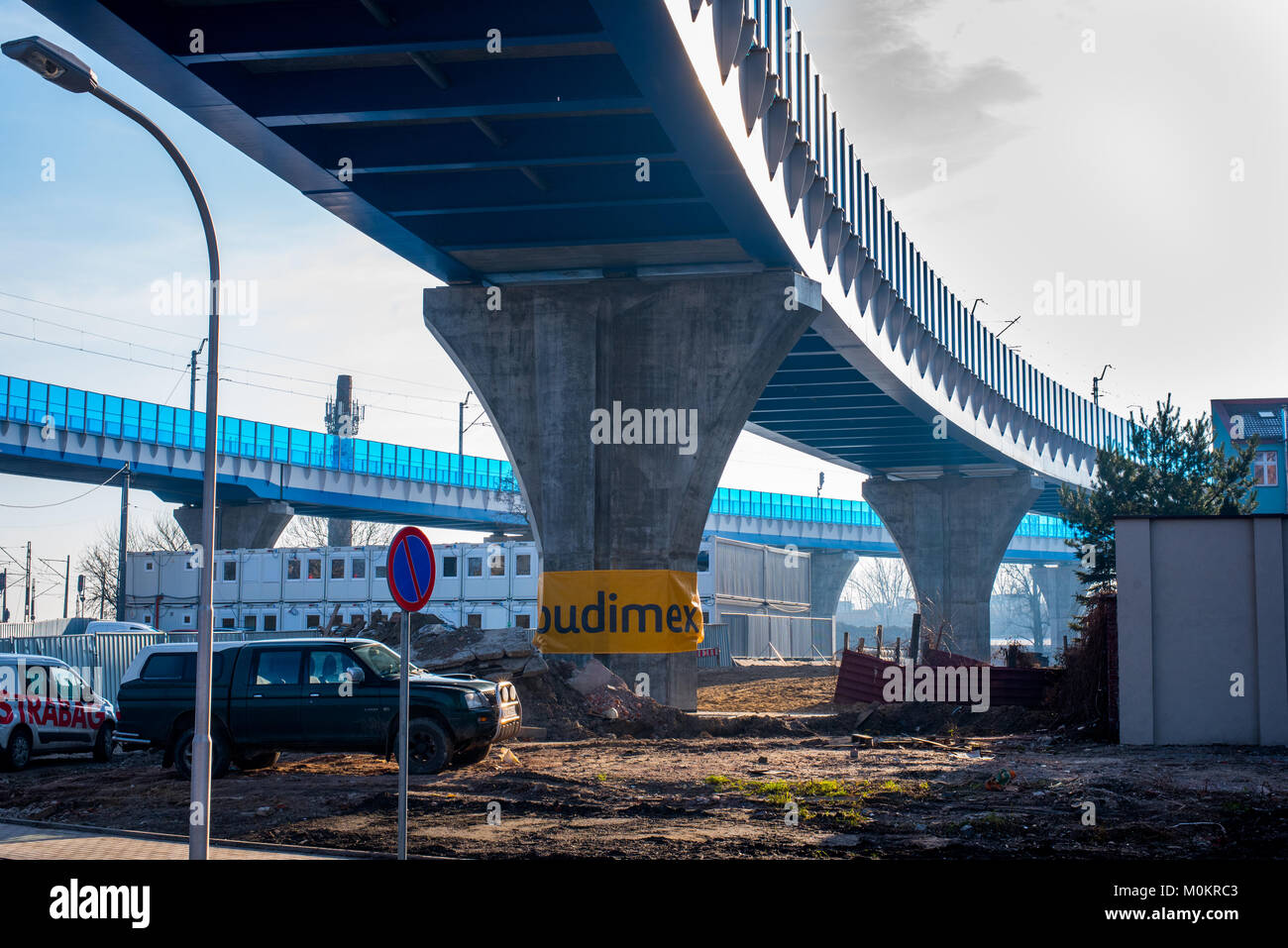 Construction of a new motorway in Krakow, Poland Stock Photo - Alamy