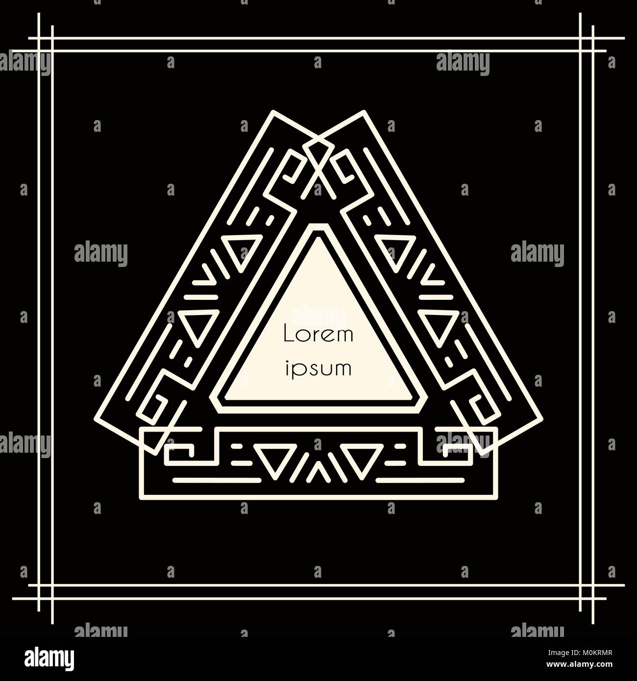 Vintage triangle frame hi-res stock photography and images - Alamy