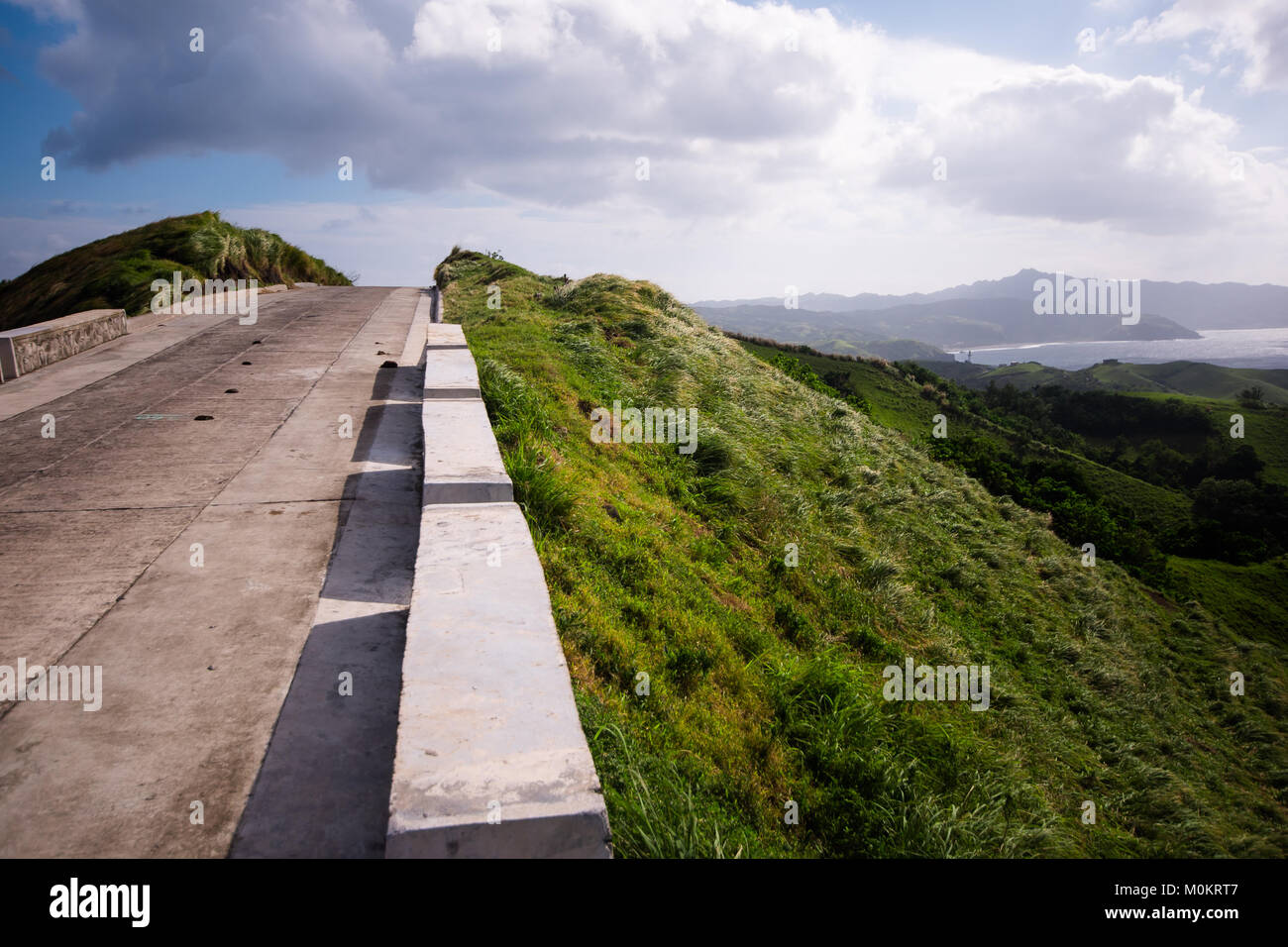 Scenic road at Vayang Rolling Hills, Batanes, Philippines Stock Photo ...