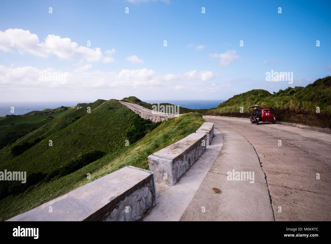 Scenic road at Vayang Rolling Hills, Batanes, Philippines Stock Photo ...