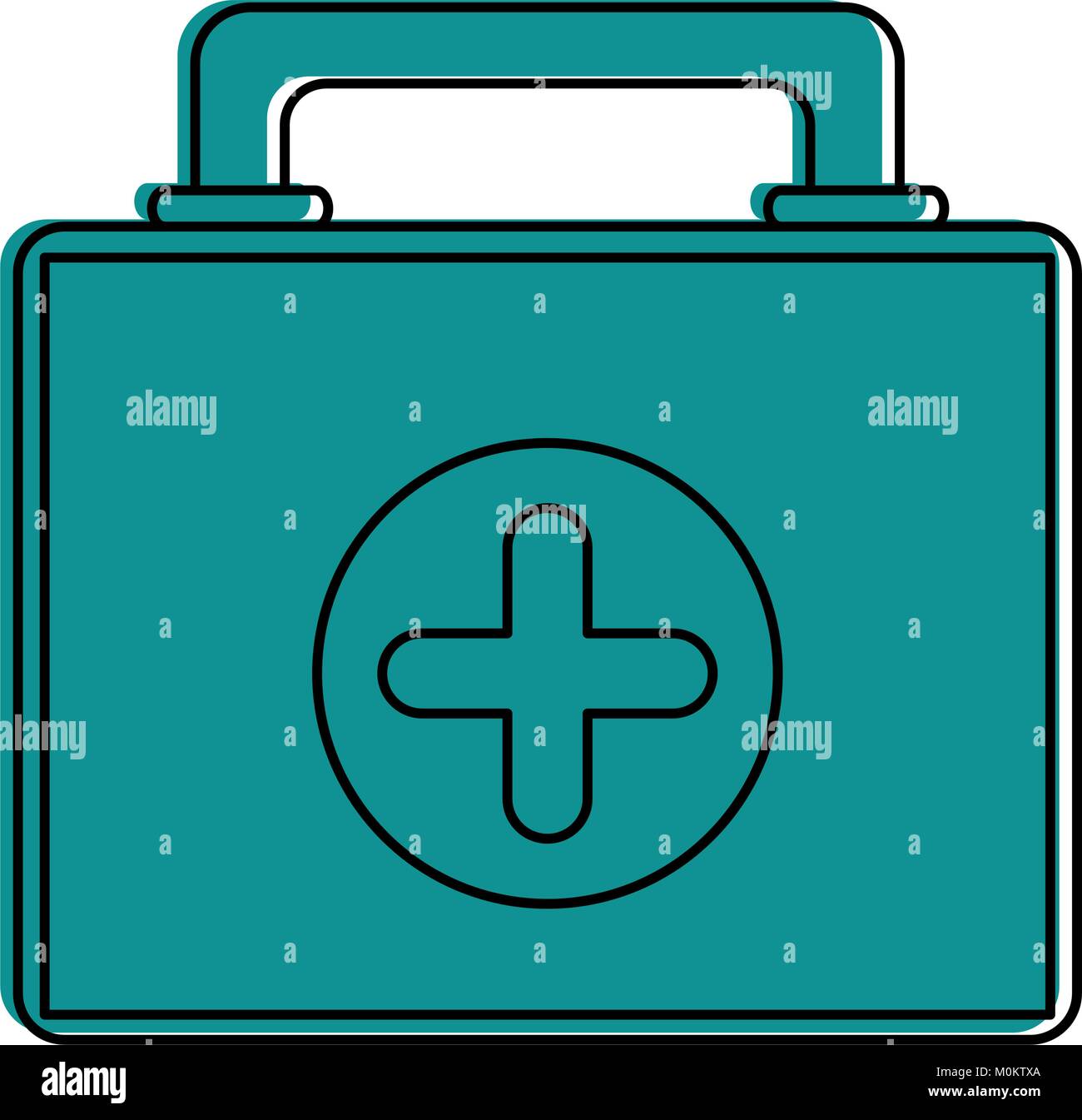 First aid box blue Stock Vector Images - Alamy