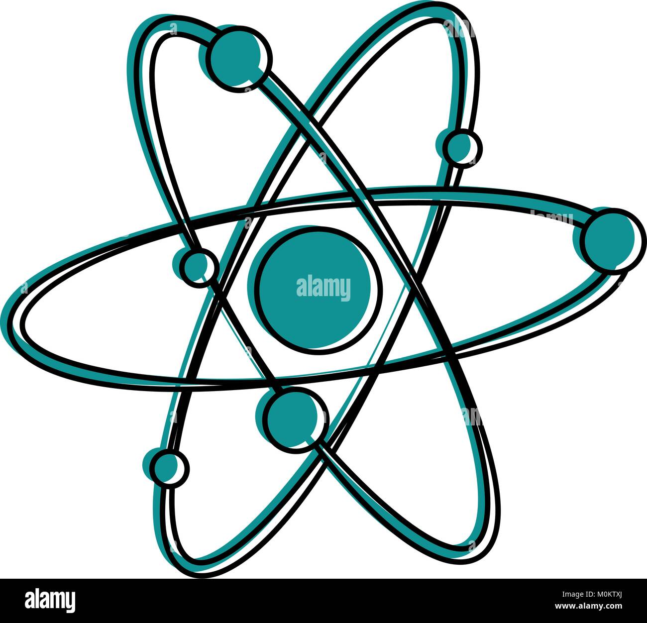 Atom science symbol Stock Vector Image & Art - Alamy