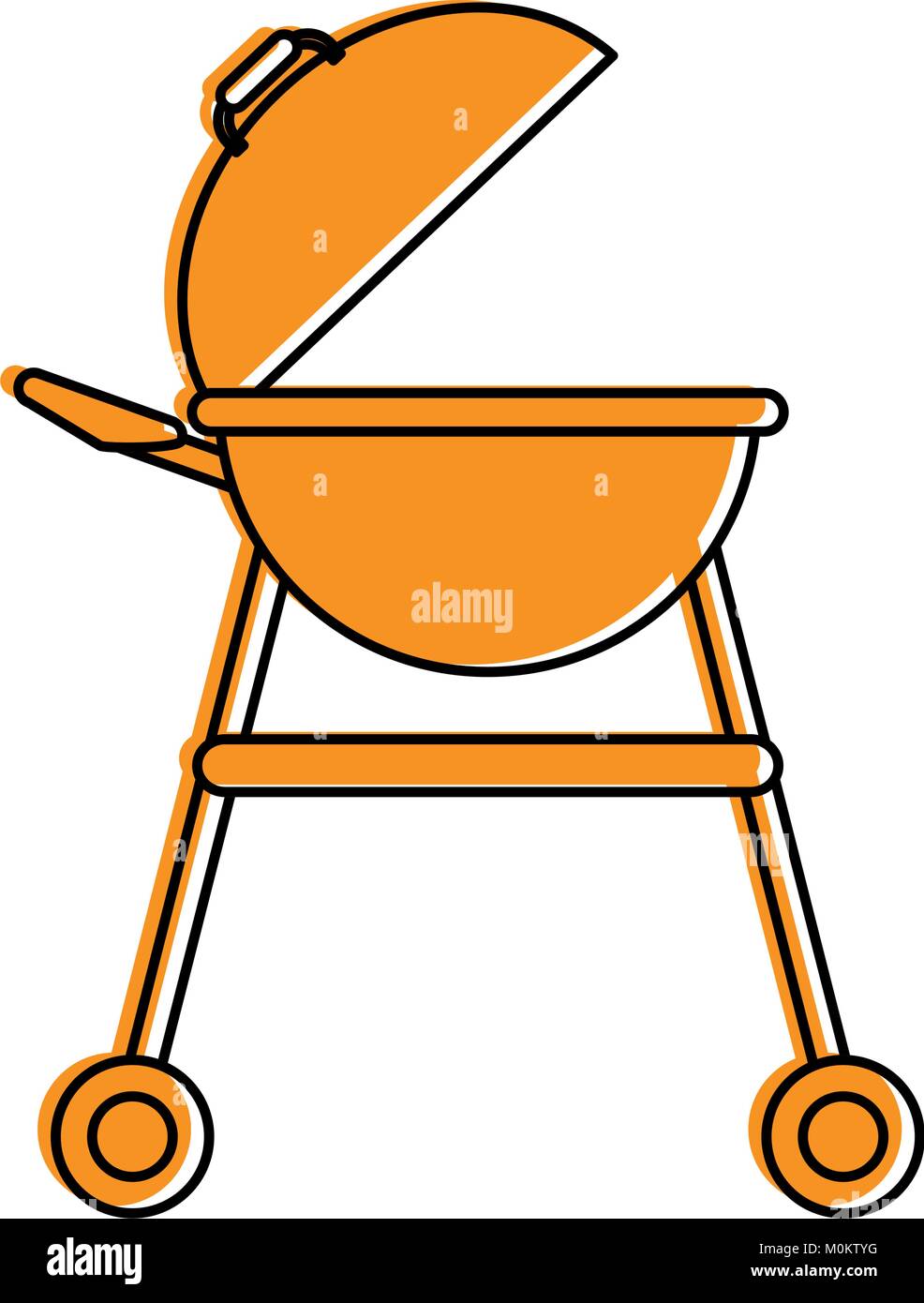 Seasoning beef steak grill Stock Vector Images - Alamy