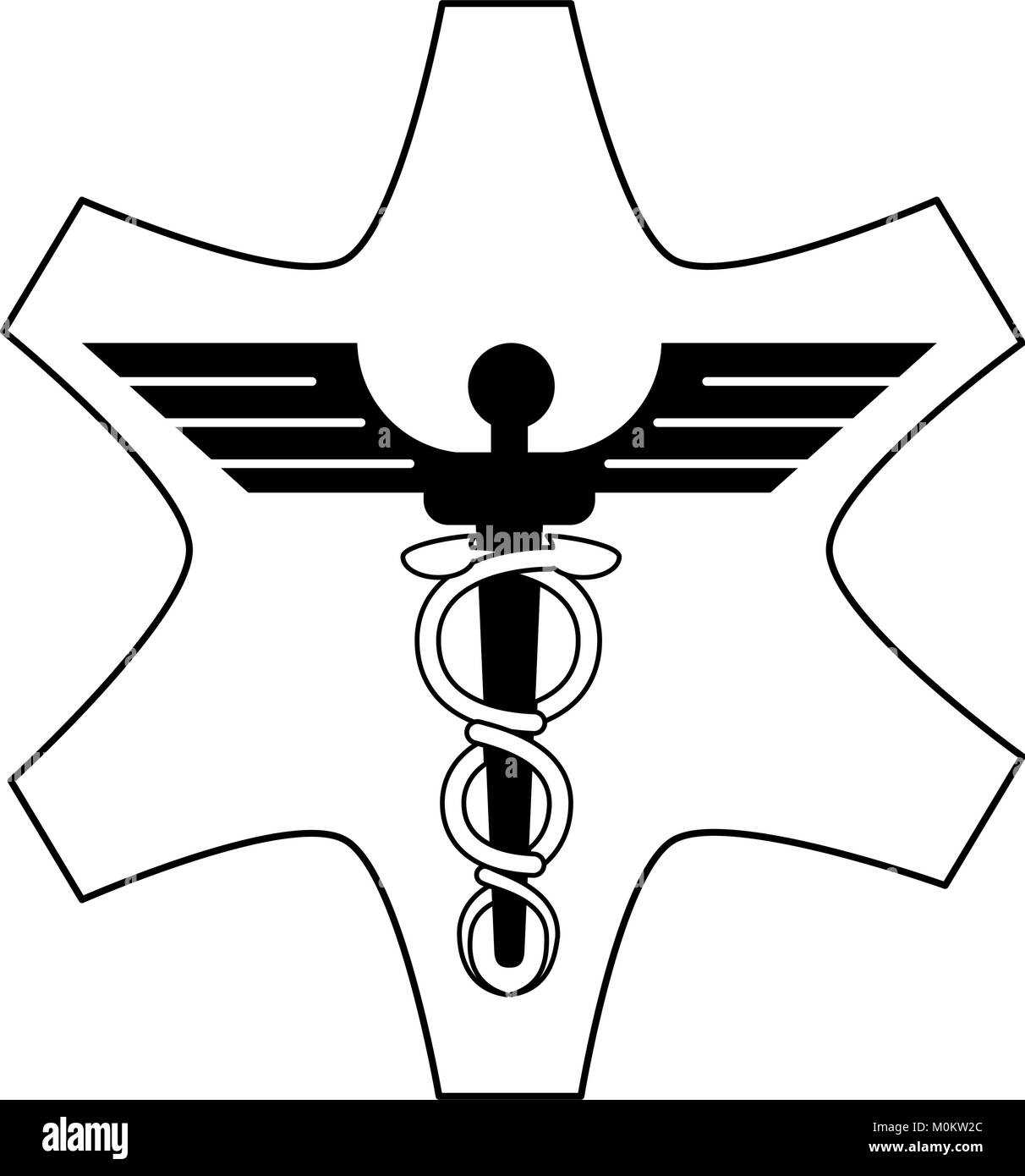 Medical symbol greek Black and White Stock Photos & Images - Alamy