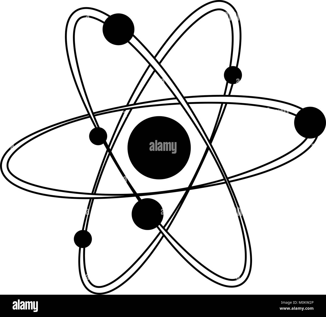Atom science symbol Stock Vector Image & Art - Alamy
