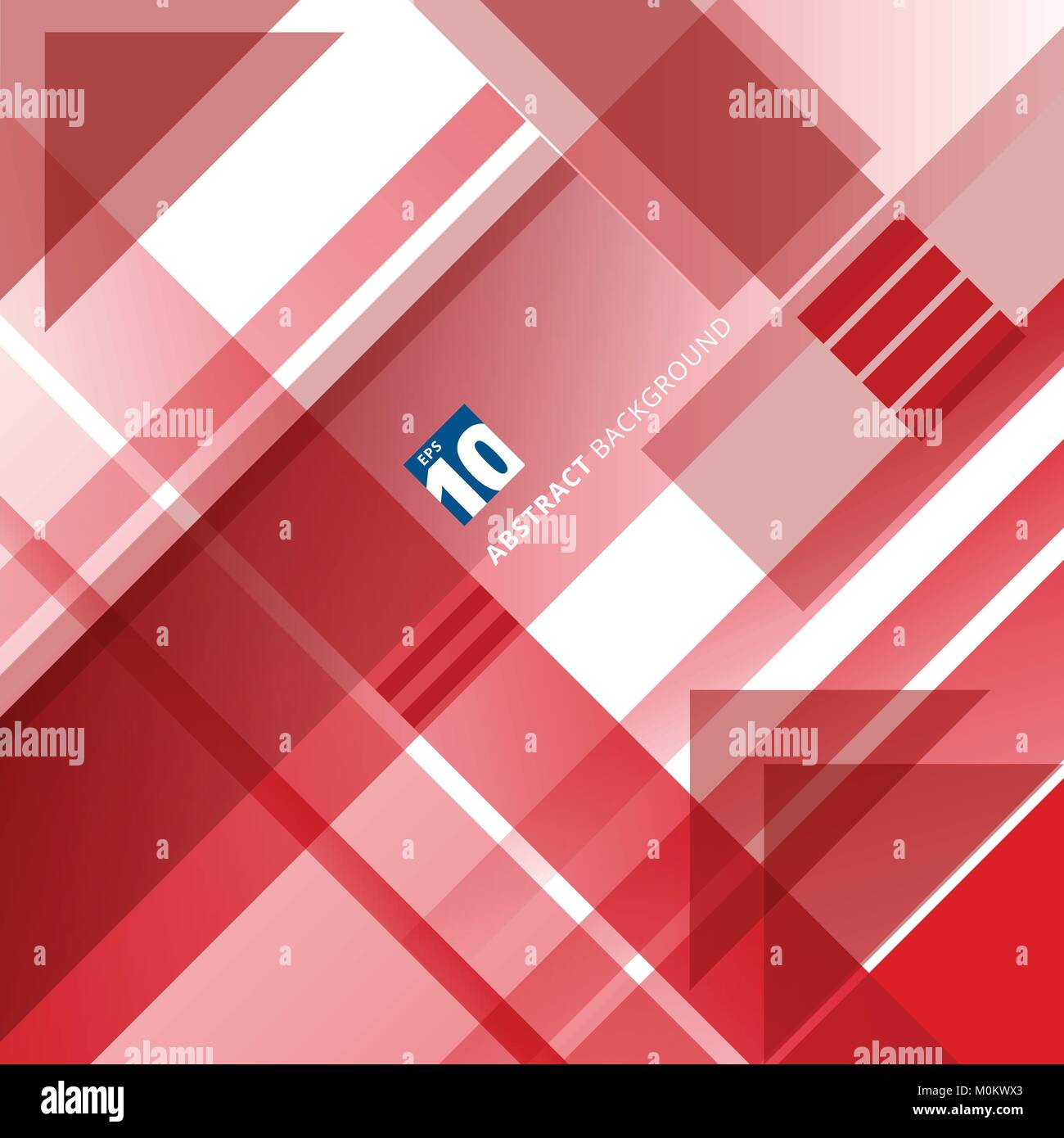 Abstract red and white technology geometric shape corporate design ...