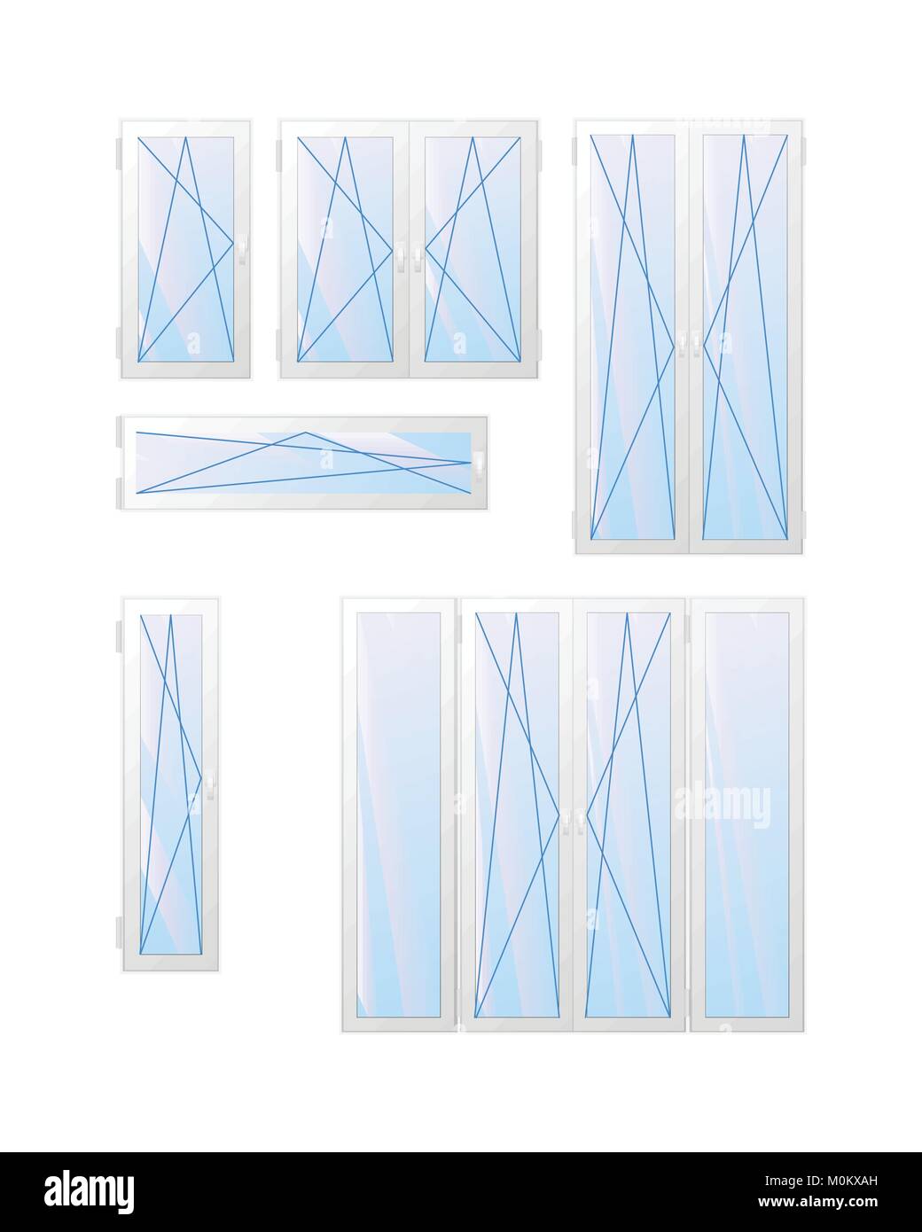 Front view open double Stock Vector Images - Alamy