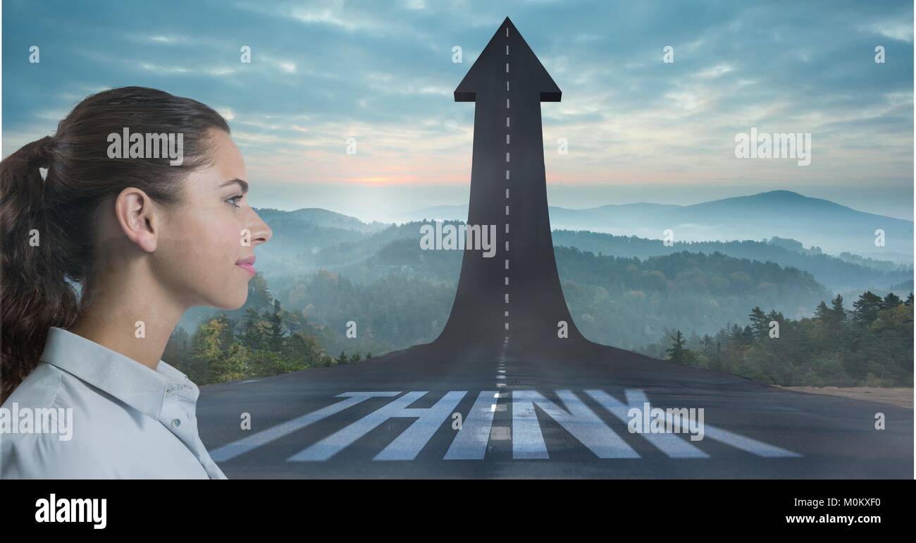 Woman standing facing away hi-res stock photography and images - Alamy