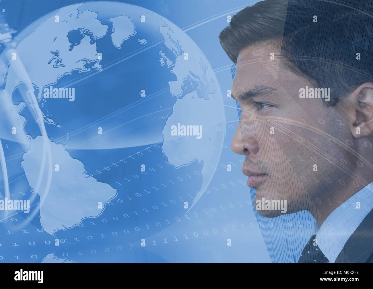 Person looking at world globe hi-res stock photography and images - Alamy