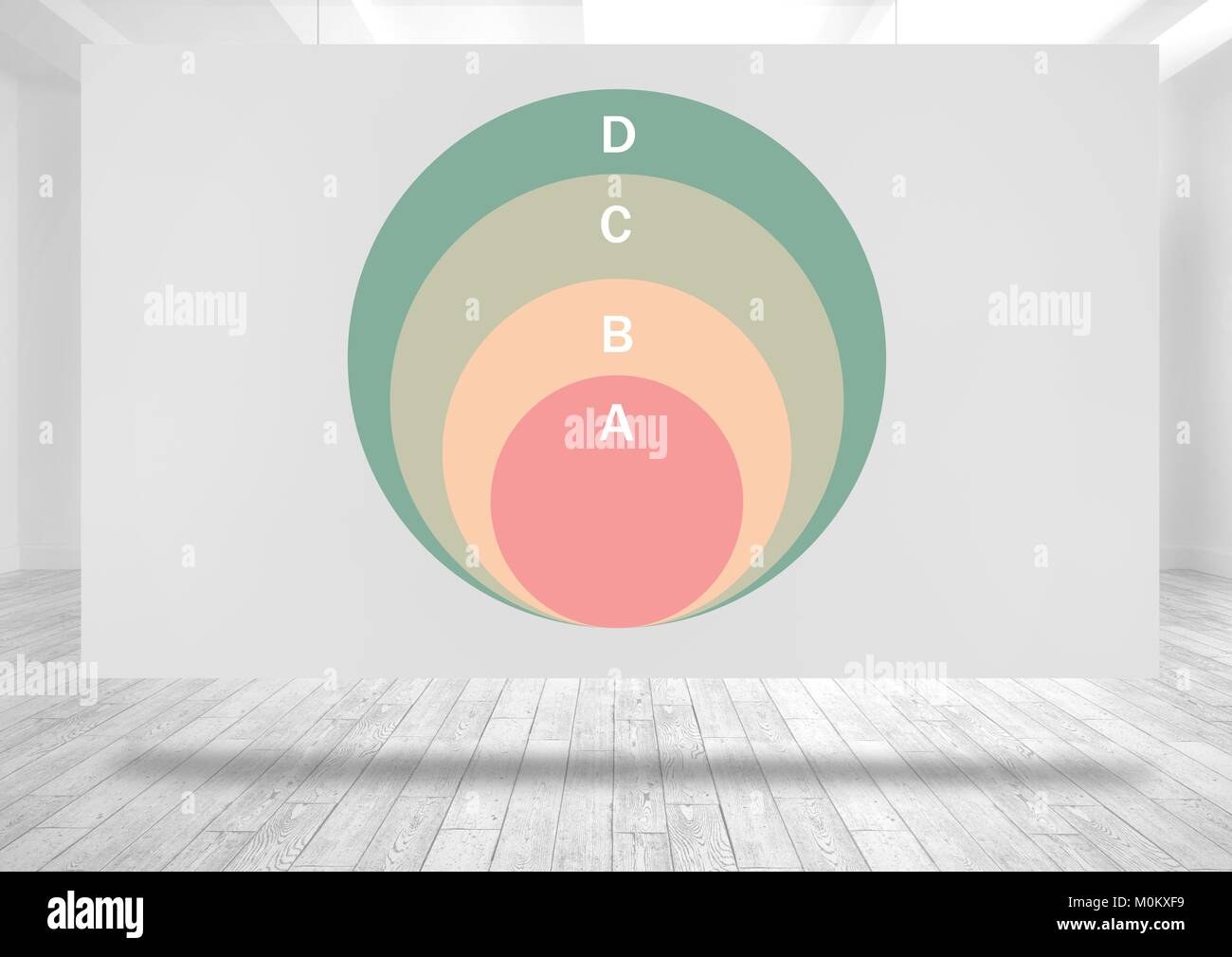 circular chart statistics on white board Stock Photo - Alamy