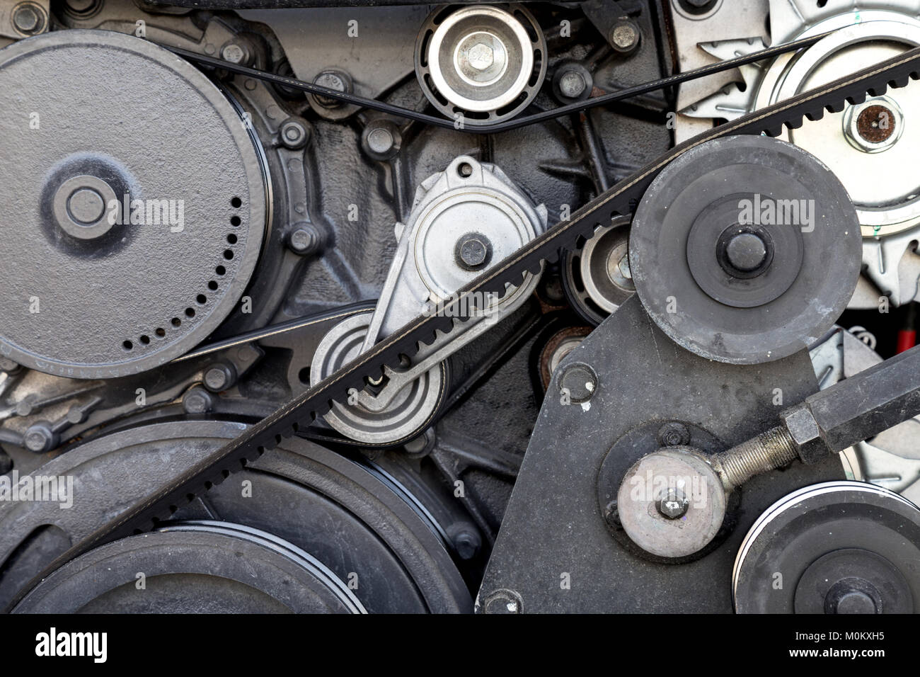 close-up car engine, internal combustion engine Stock Photo - Alamy