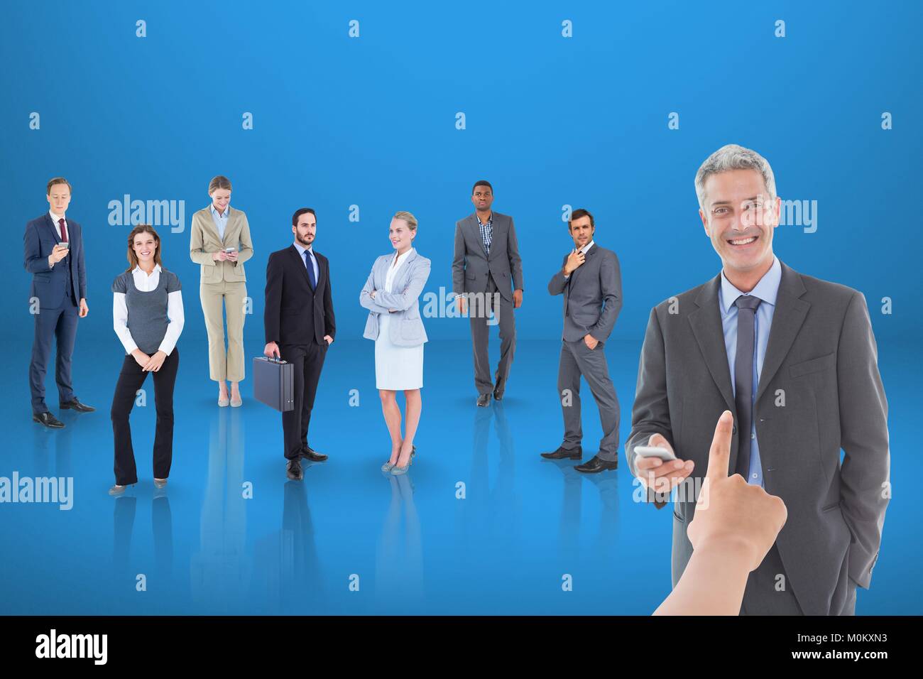 Selecting color background on smartphone hi-res stock photography and ...