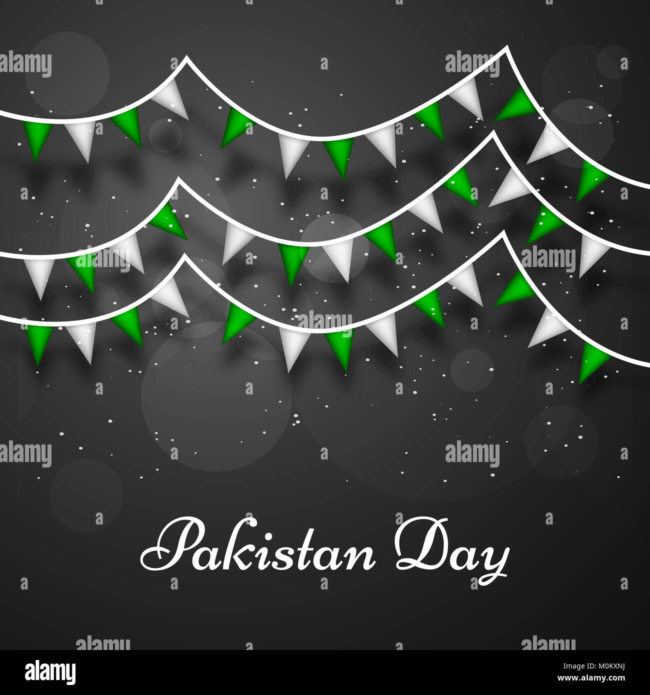 illustration of elements of Pakistan Day background Stock Photo - Alamy