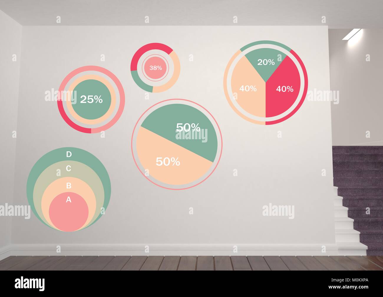 colorful chart statistics Stock Photo - Alamy