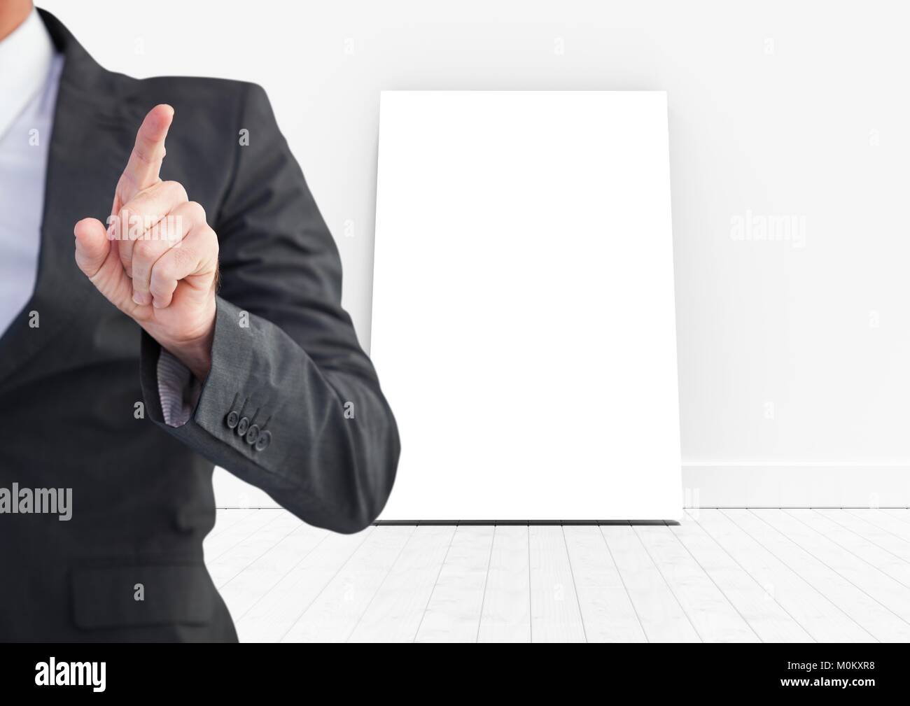 Male hand pointing empty hi-res stock photography and images - Alamy