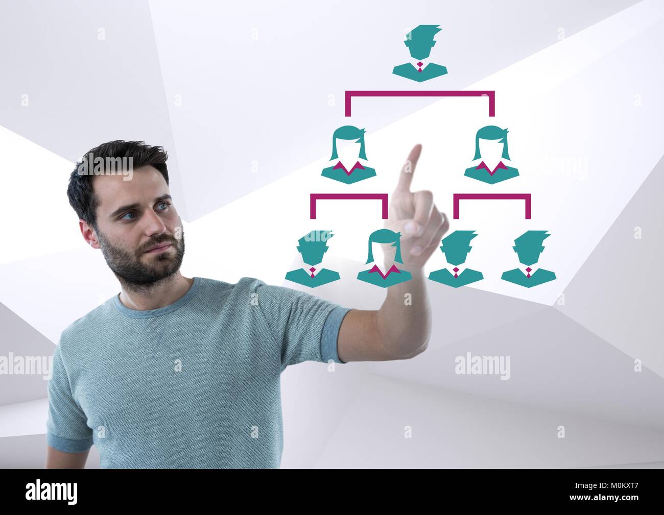 Hand touch tree hi-res stock photography and images - Alamy