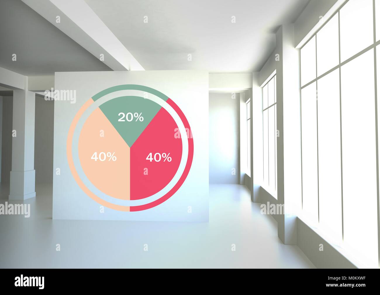 colorful chart statistics in room Stock Photo - Alamy